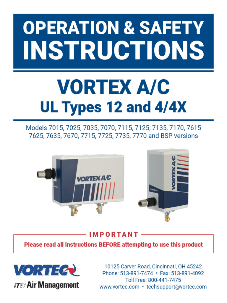 Vortex AC | PDF | Air Conditioning | Thermostat