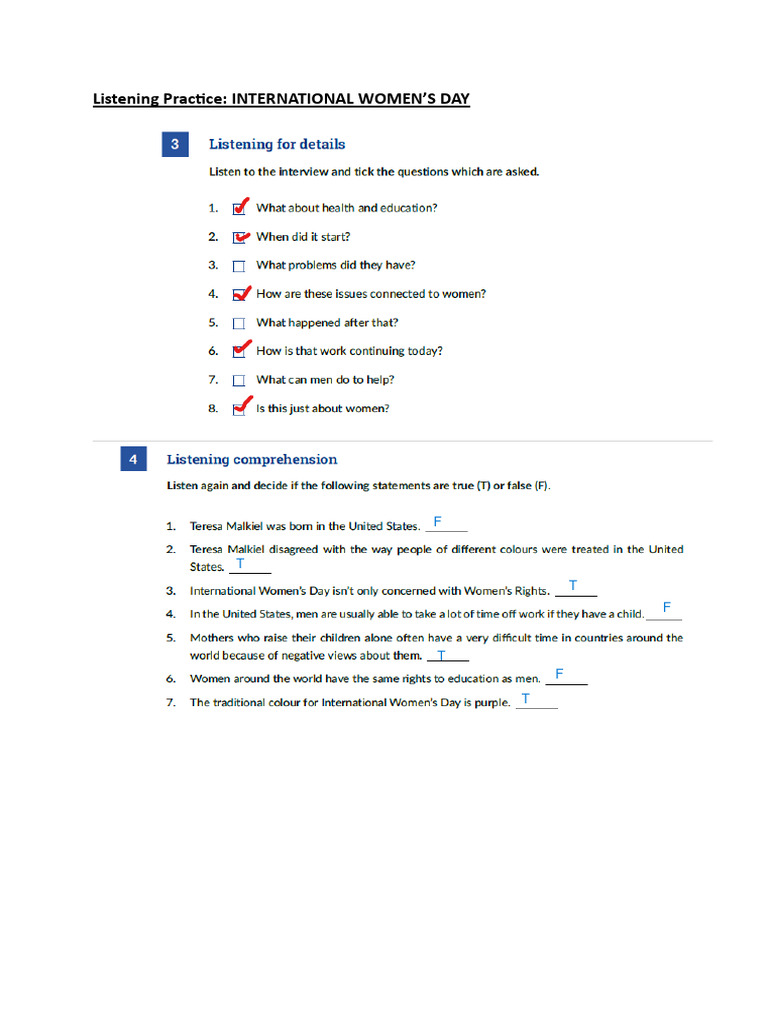 Listening Practice LSP201 | PDF