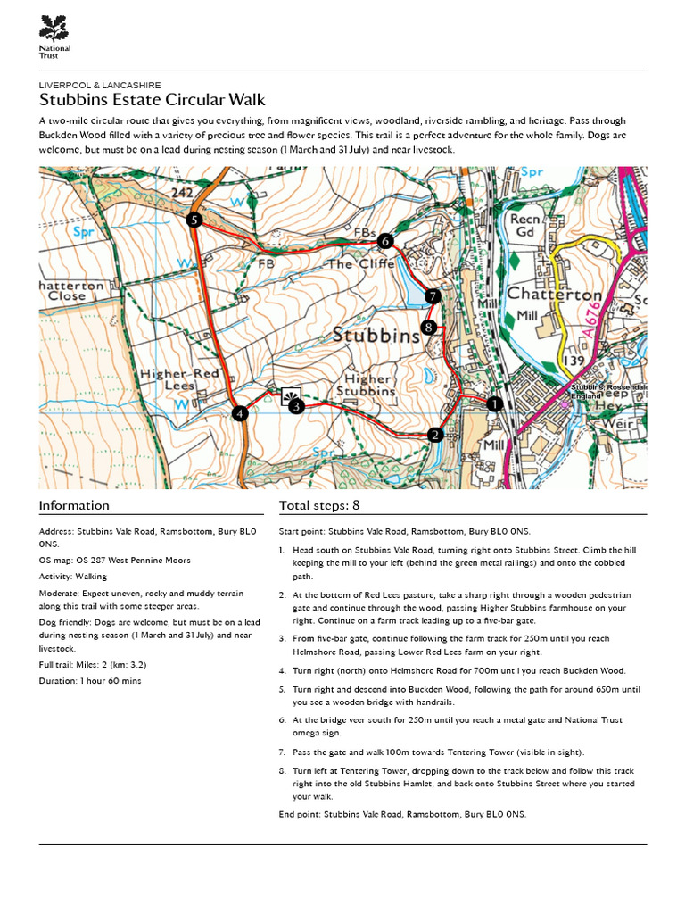 stubbins-estate-circular-walk-walking | PDF | Trail | Land Transport