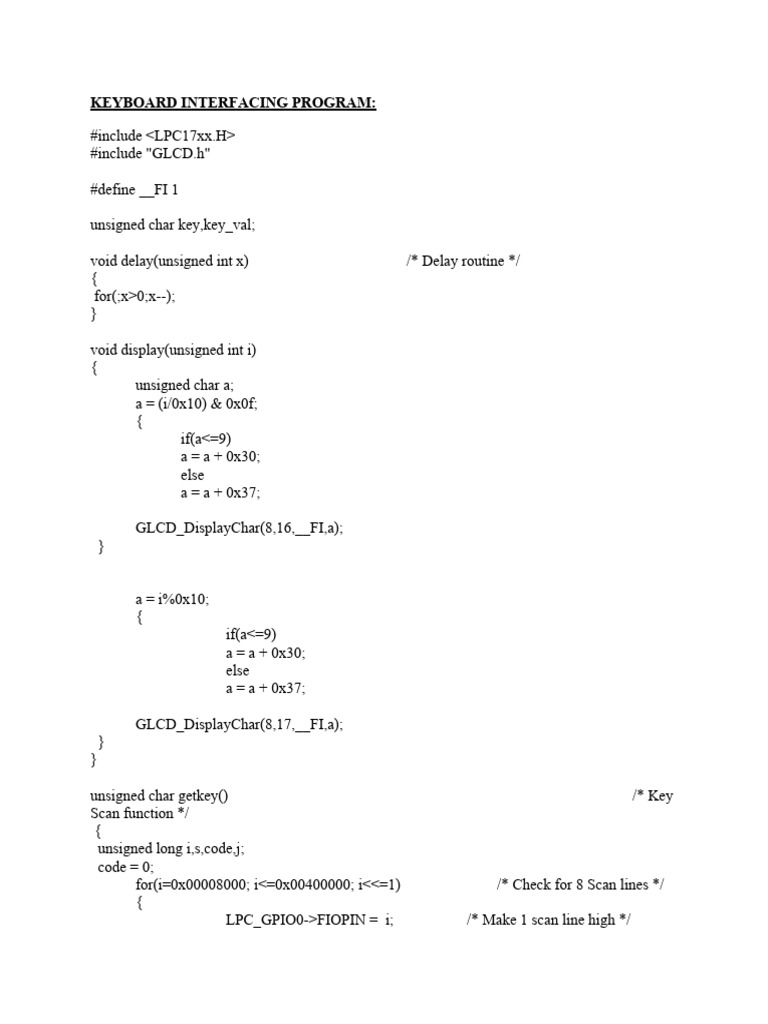 keyboard | PDF | Computing | Computer Engineering