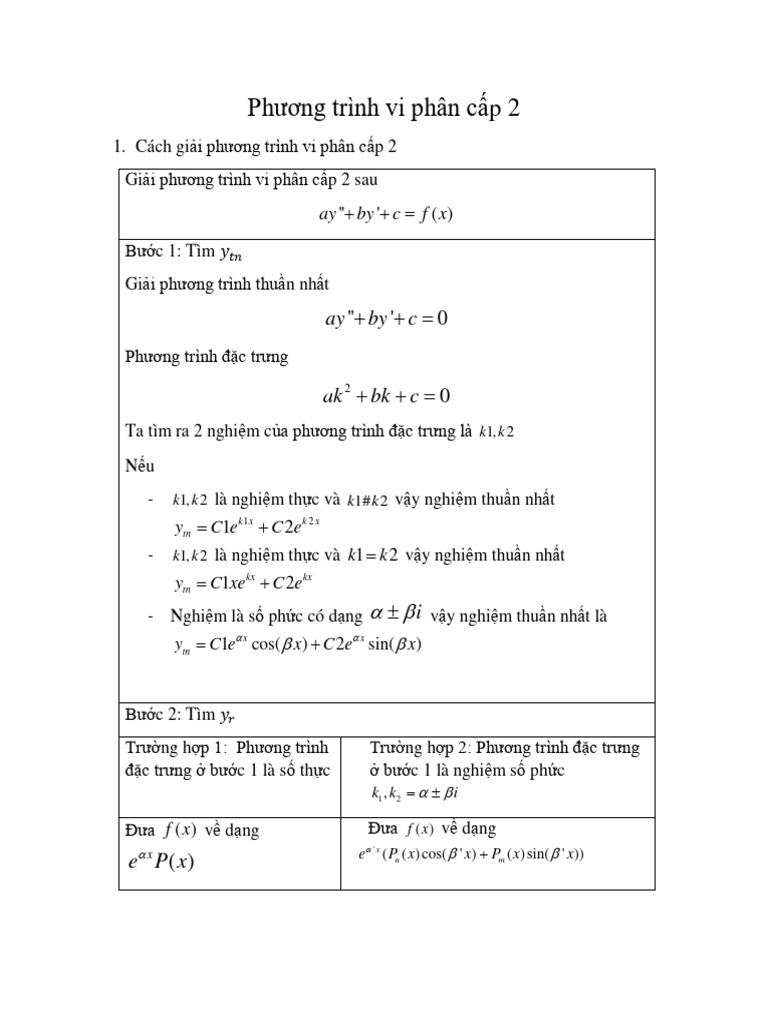 Bài tập PTVP cấp 2 | PDF