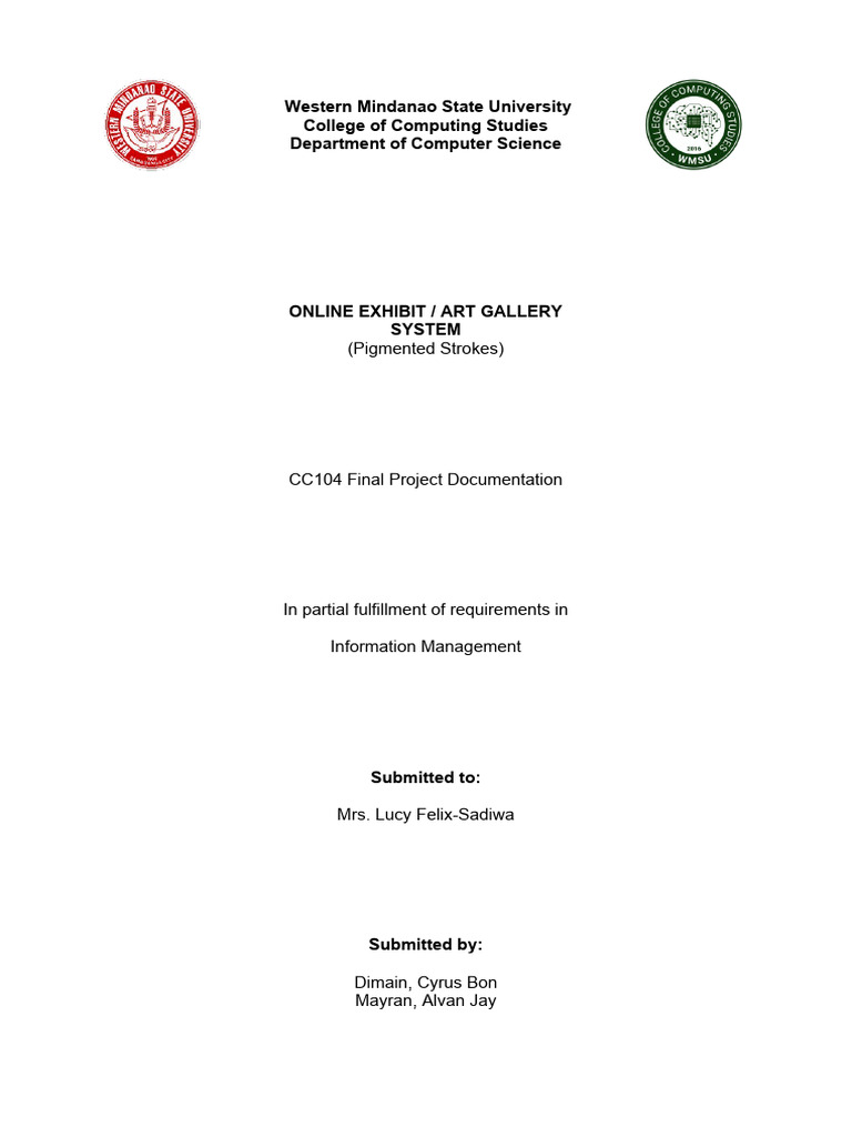 Final-Project-Documentation - Art Gallery (Pigmented Strokes) - Mayran ...