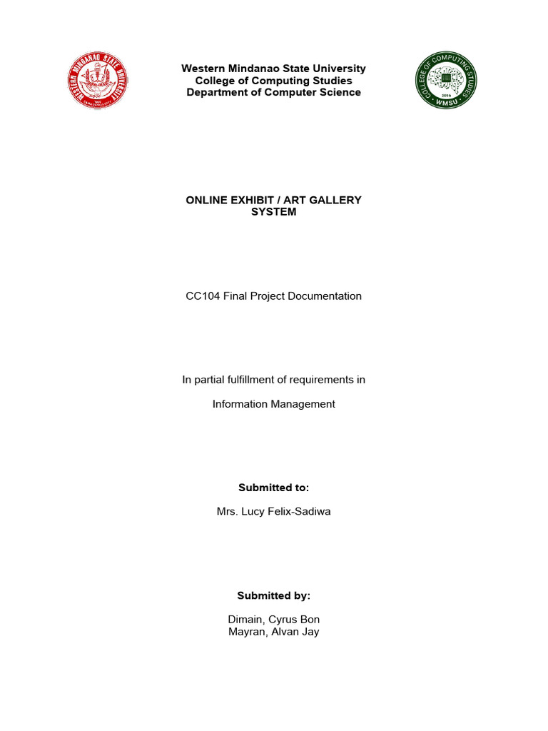 Final Project Documentation | PDF | Data Management Software | Databases