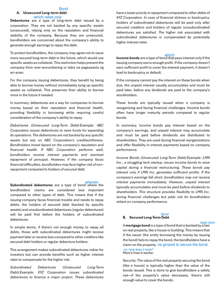 FM - Report | Download Free PDF | Bonds (Finance) | Debenture