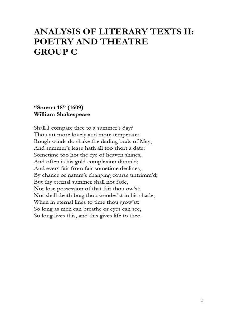 POEMS FOR ANALYSIS II | PDF