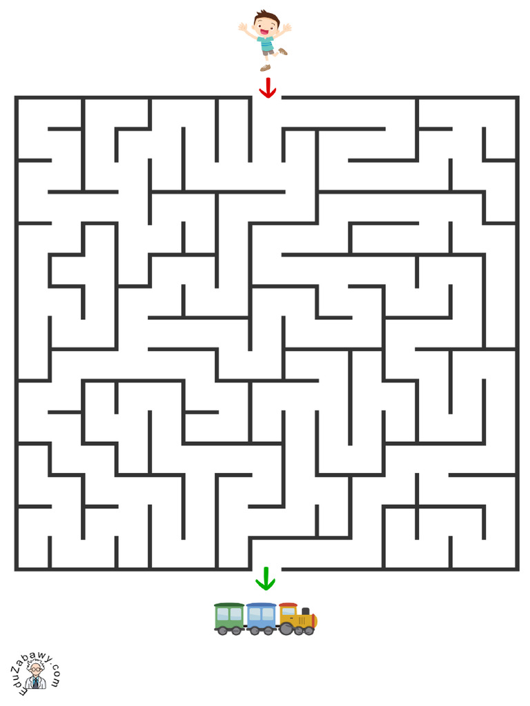 Labirynty Na Dzień Chłopaka Do Druku Dla Dzieci, Przedszkolaków W PDF | PDF