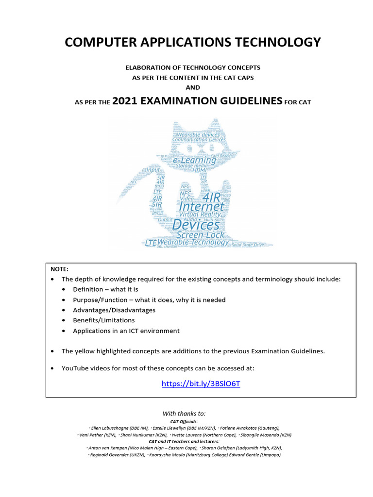 Grade 12 CAT Theory Notes Overview | PDF | Hdmi | Solid State Drive