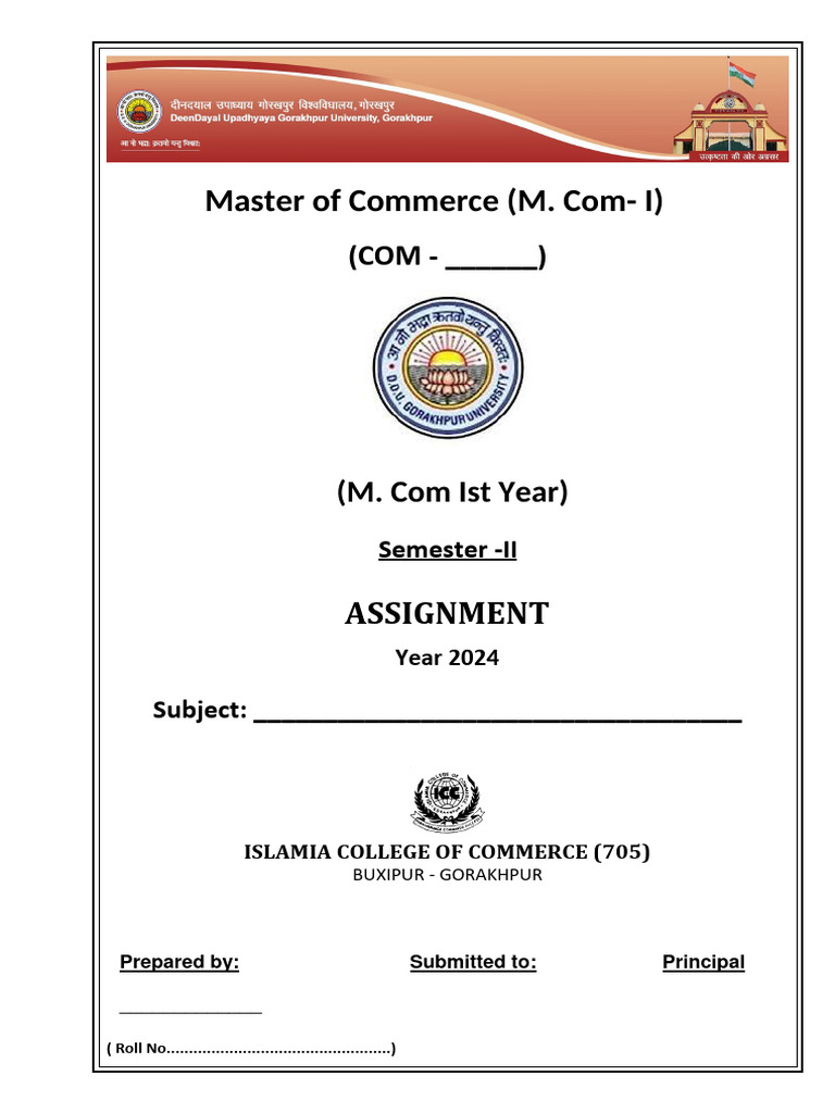Cover Page Semester 2 | PDF | Business