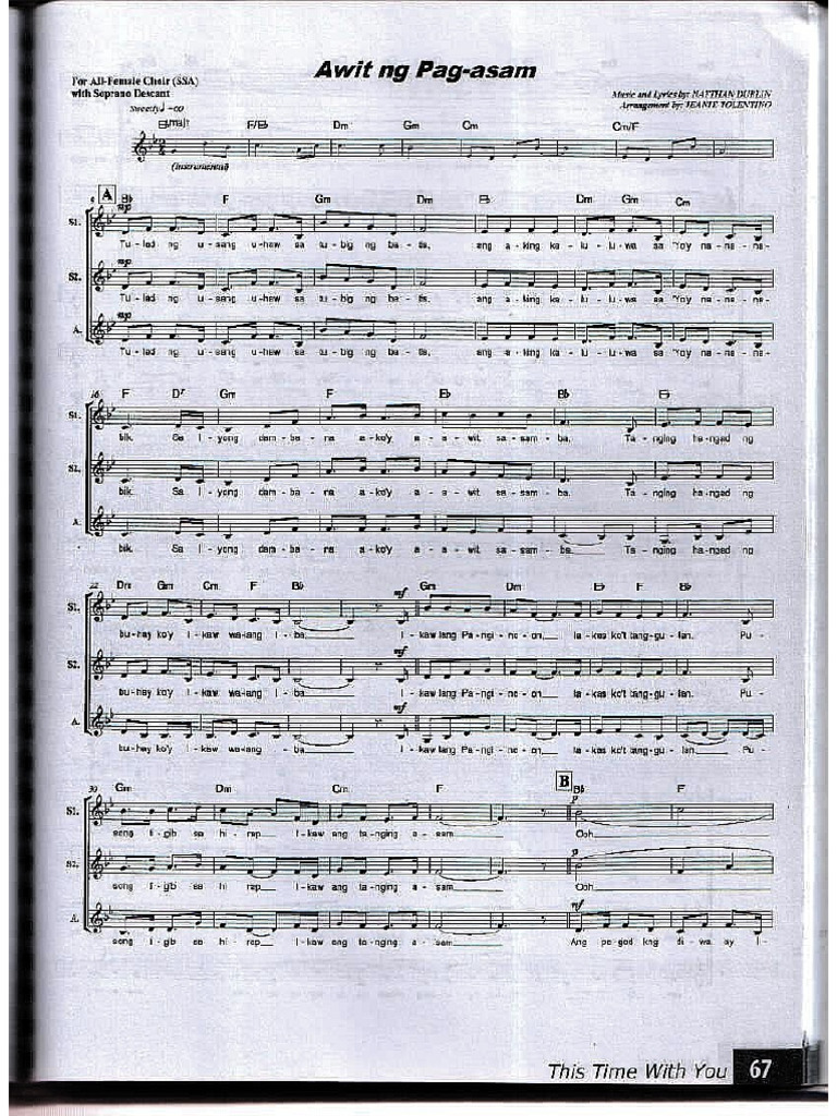 Awit NG Pag Asam | PDF