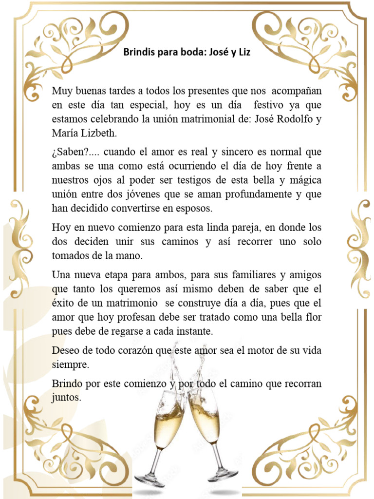 Brindis para Boda | PDF