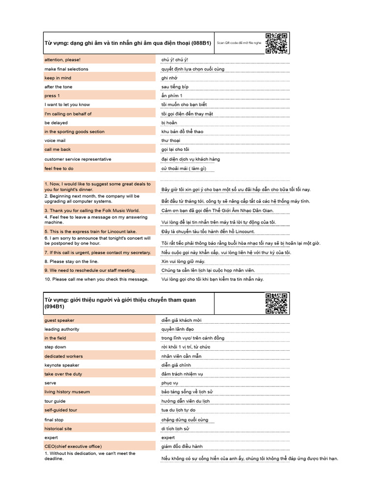 T V NG Toeic LC Part 4 | PDF
