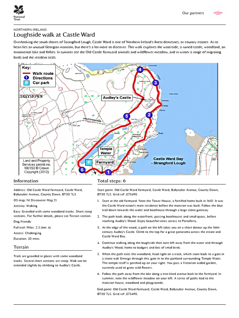 Scenic Walking Trail at Castle Ward | PDF | Castle