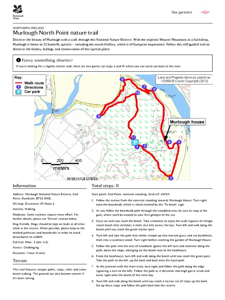 Murlough North Point Nature Trail Guide | PDF | Trail | Earth Sciences