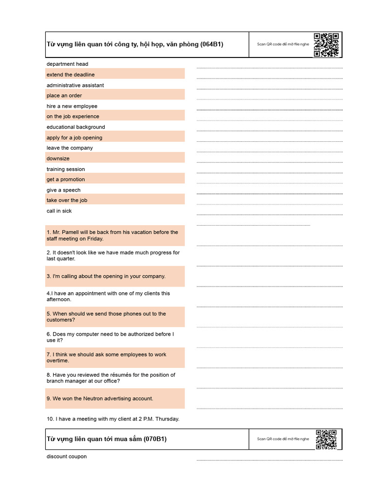 T V NG Toeic LC Part 3 - Practice | PDF | Transaction Account