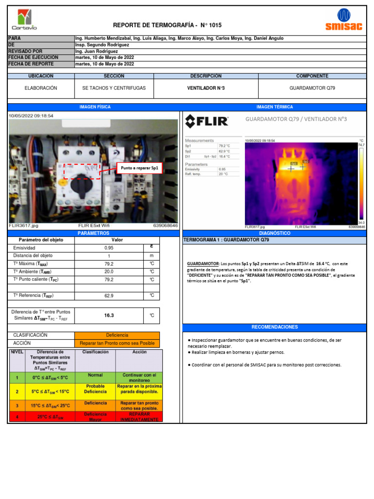 SMISAC1015 Reporte de Termografía Guardamotor Q79 - Ventilador N°3 ...
