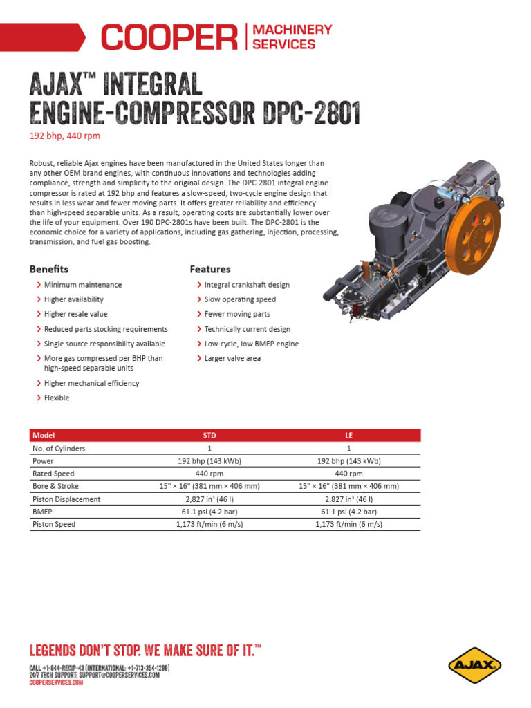 AJI20021 Ajax Integral Engine Compressor DPC 2801 r0 WEB | PDF ...