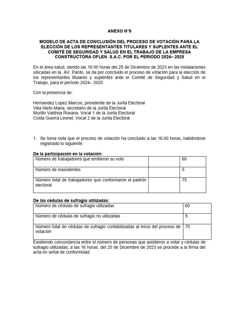 Anexo N°8 Grupo 8 | PDF