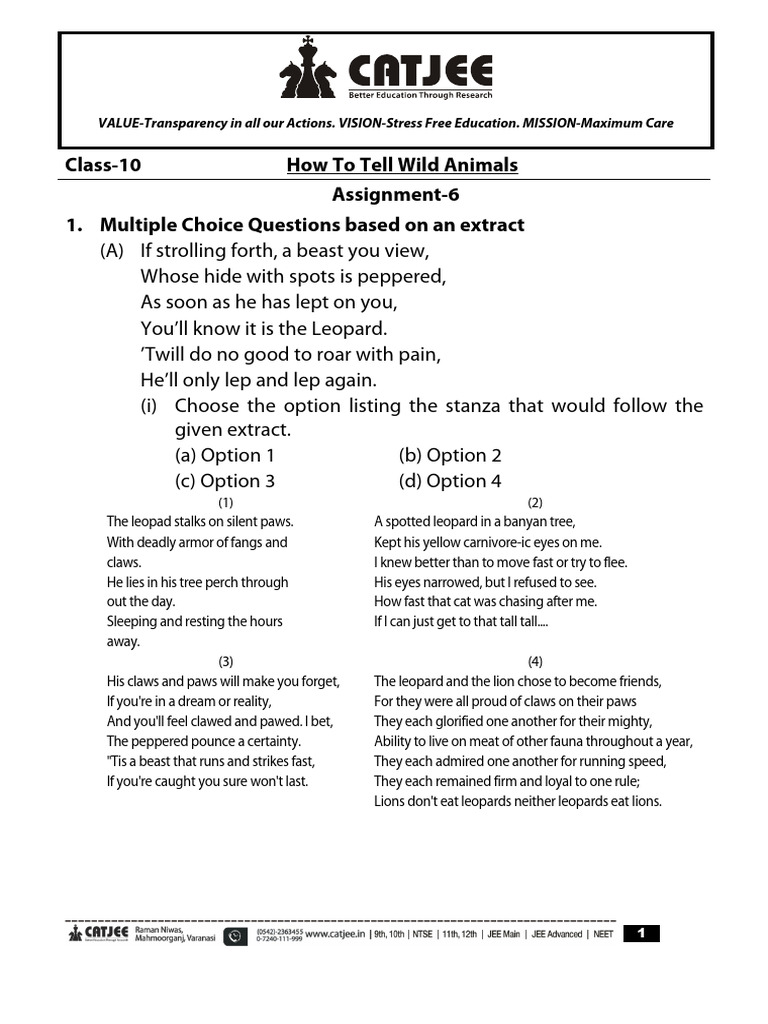 How To Tell Wild Animals-6 | PDF