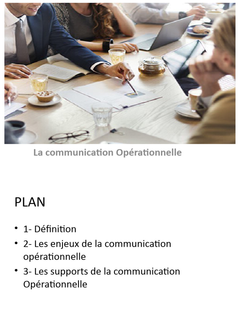 La Communication Opérationnelle | PDF | la communication | Business