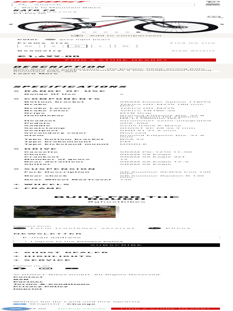 Spotlight on the GHOST Kato FS MTB Fully Ghost | PDF | Aerobic Exercise ...