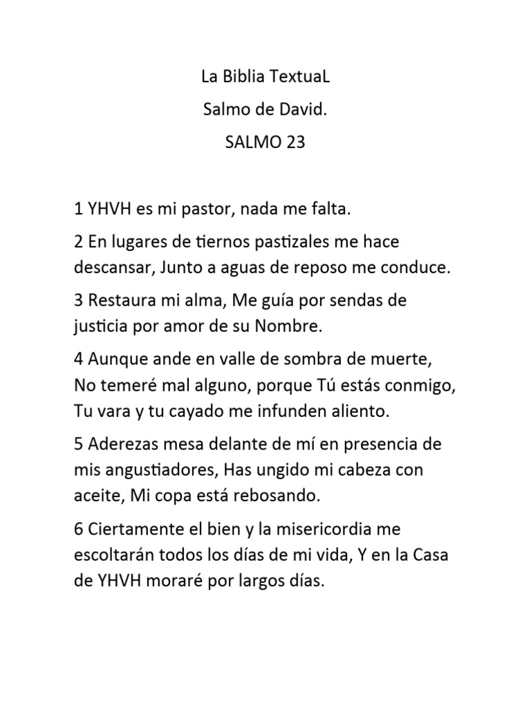 Salmo 23 | PDF
