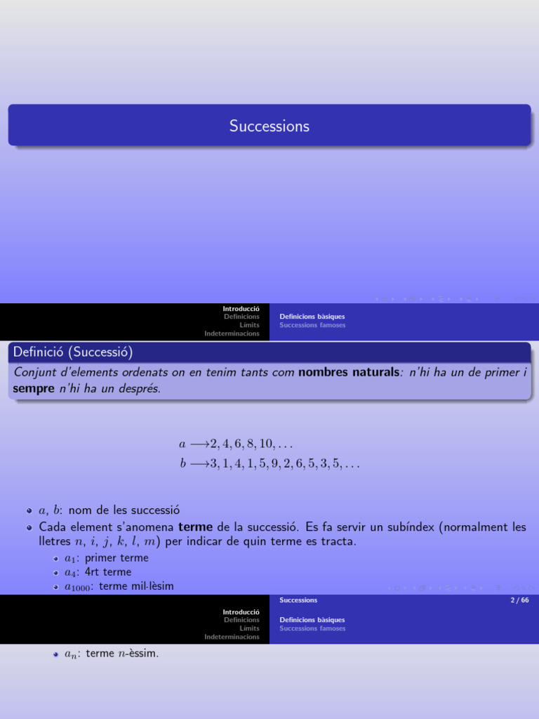 Transparencies Successions | PDF