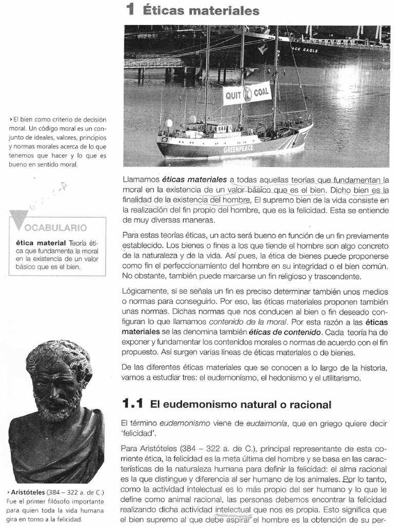 UD11 Ética Materiales y Formales (Anexo) | PDF | Moralidad | Utilitarismo