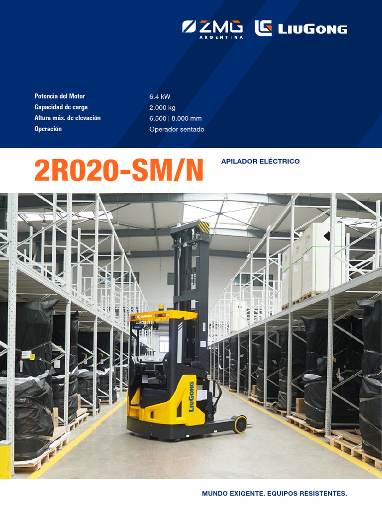 2R020-SMN Apilador Operario Sentado | PDF | Vehículo de motor | Vehículos