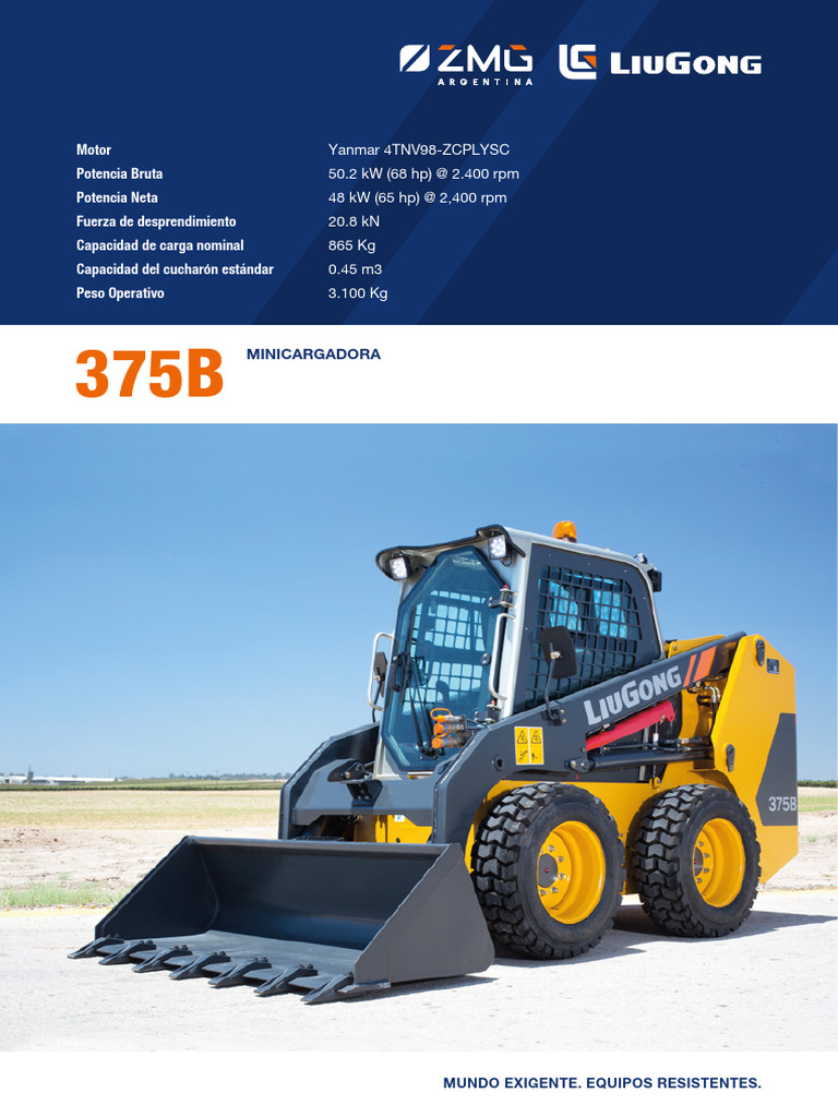 375B Mini Cargadora | PDF | Vehículos