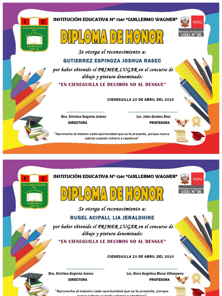 Diplomas 2024 | PDF | Arte