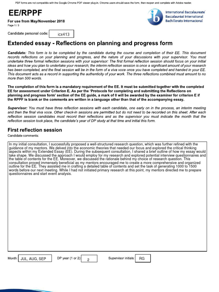 Sample RPPF 3 | PDF | Essays | Science
