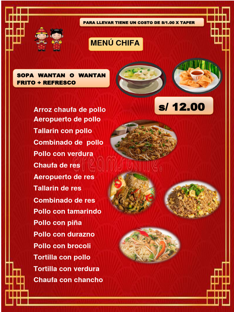 Carta Chifa Polleria Union y Sabores 2024 | PDF