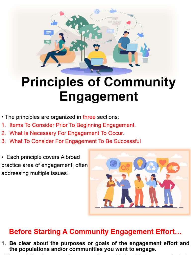 Principles of Community Engagement | PDF | Community | Resource