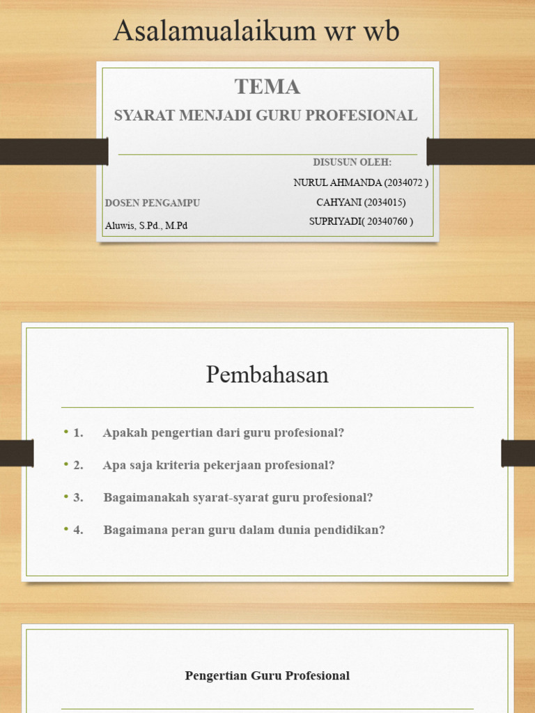 Profesi Pendidikan | PDF