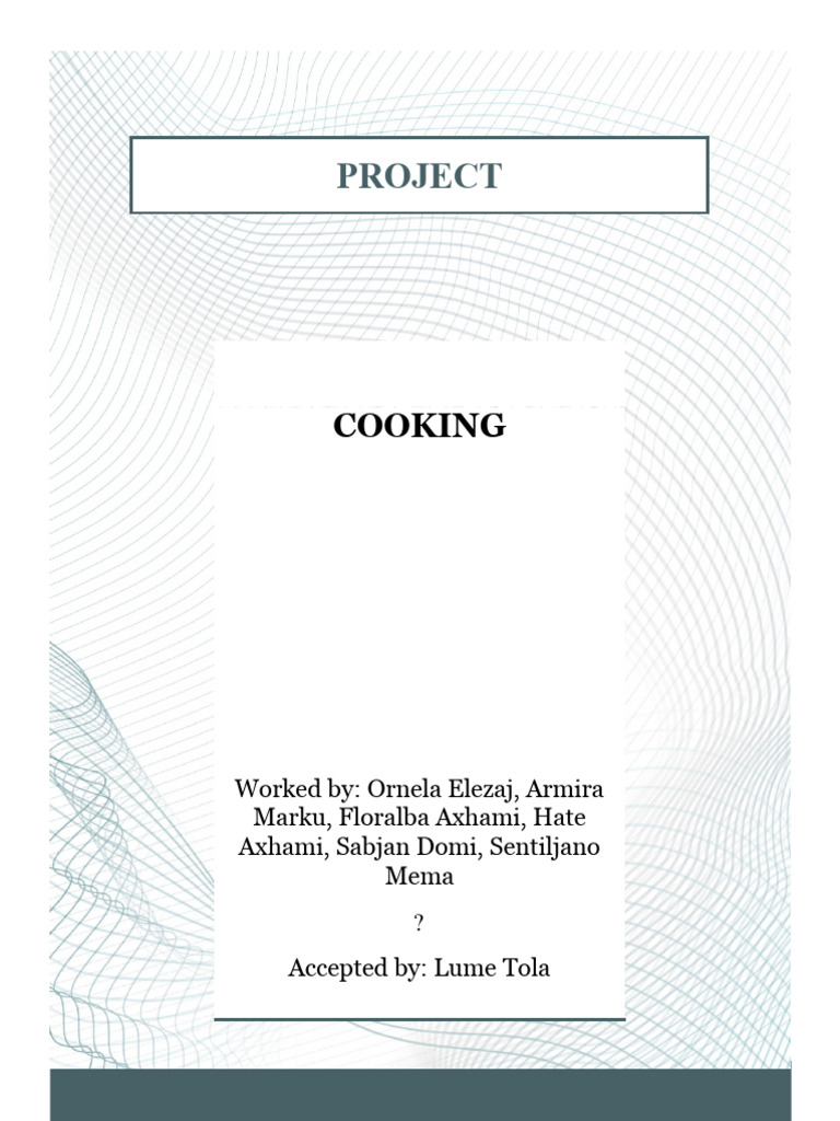 Culinary Project: Techniques & Vocabulary | PDF | Fruit | Cooking