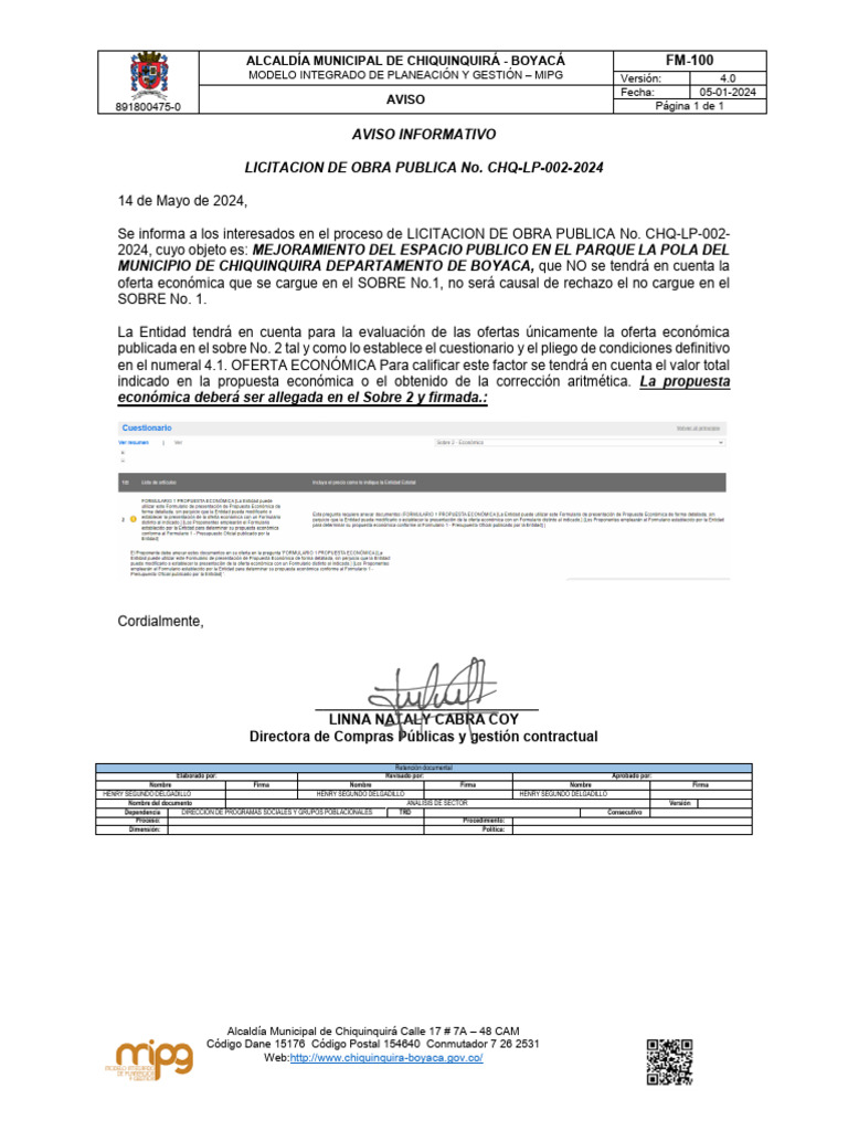 AVISO INFORMATIVO | PDF