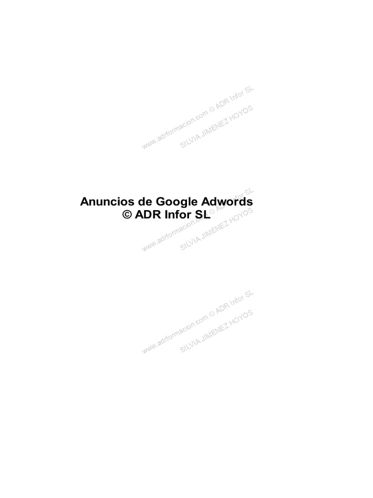 Guía de Anuncios en Google Adwords | PDF | Aplicación movil | Red mundial