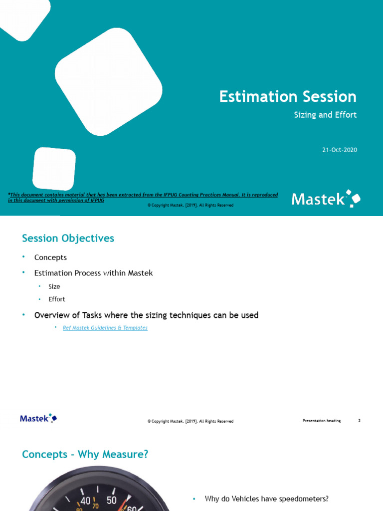 Estimation Session 4.6 | PDF | Computing | Software Engineering