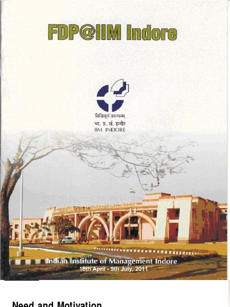 Iim I FDP Brochure | PDF | Teachers | Psychological Concepts