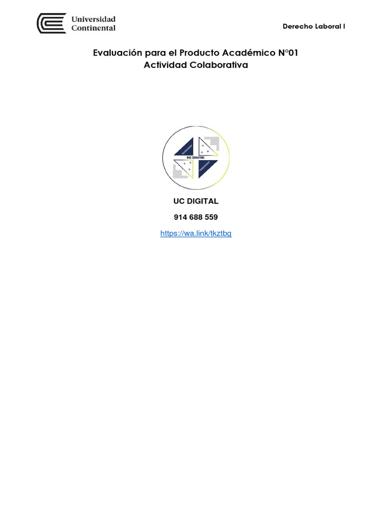 Pa1 Derecho Laboral | PDF | Derecho laboral | Ensayos