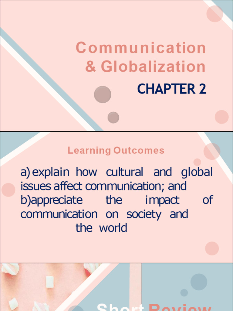 PurCom Chapter 2N - Communication and GlobalizationN | PDF | Globalization | Communication