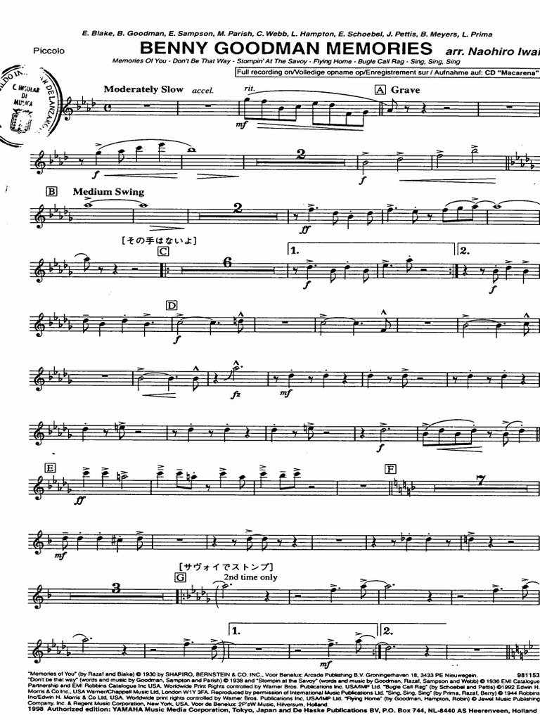 Benny Goodman - Madera | PDF