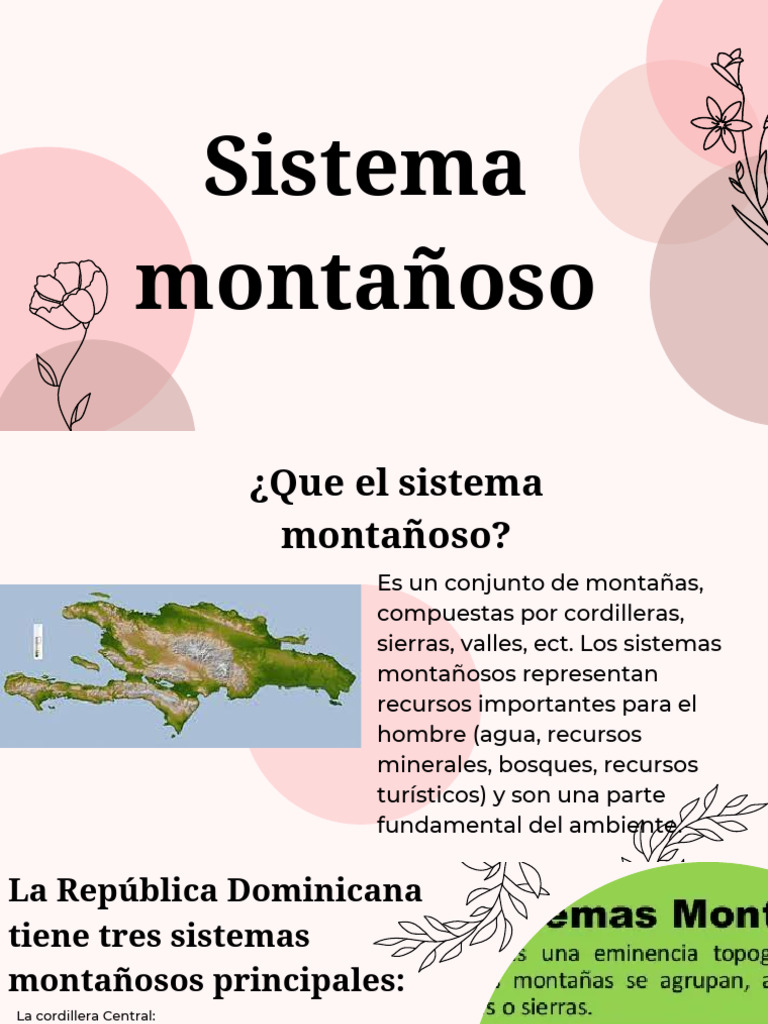 Sistemas montañosos de la República Dominicana | PDF | Viajes y turismo