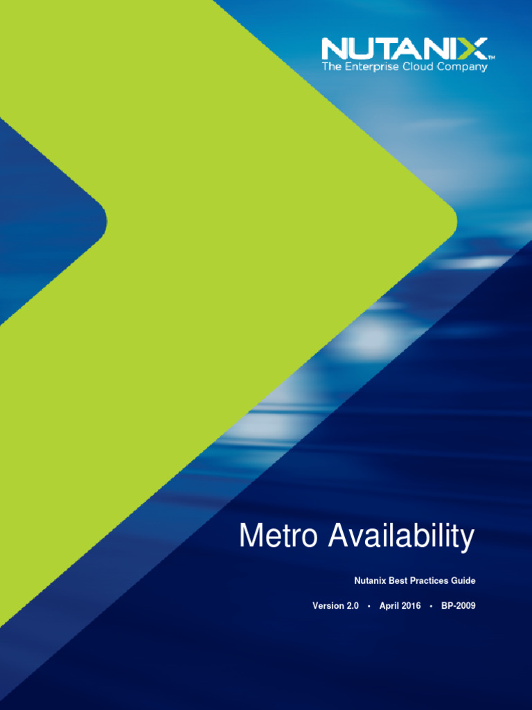 BP-2009 Metro Availability | Download Free PDF | Virtual Machine | Computer Cluster