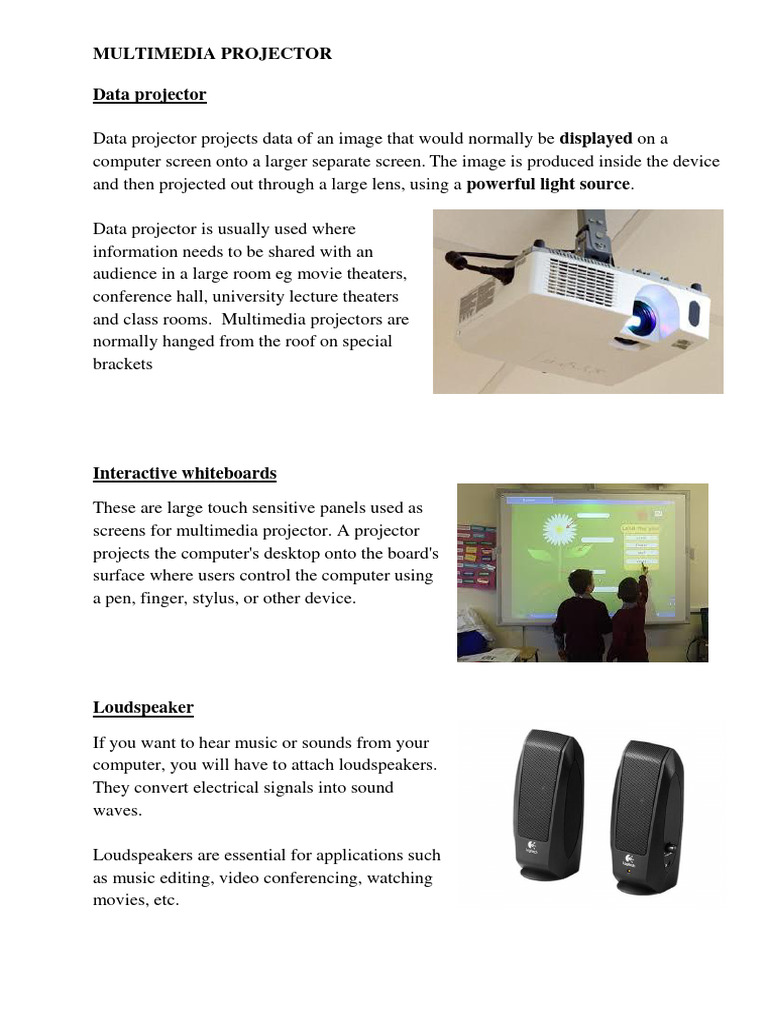 Week 4 - MULTIMEDIA PROJECTOR | PDF | Art | Computers