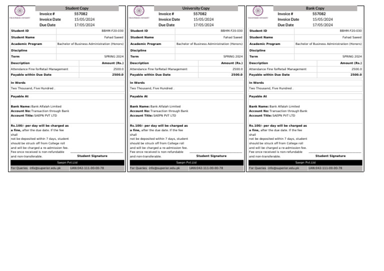 Invoice | PDF | Fee | Payments