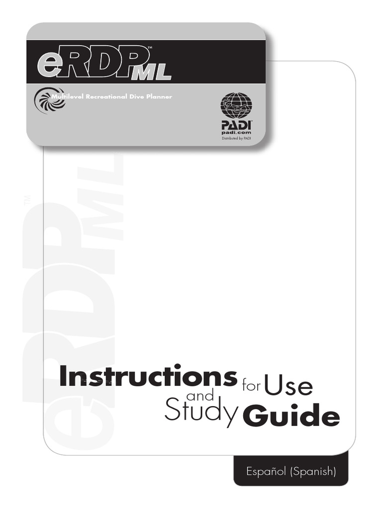 eRDPML - Inst For Use | PDF | Buceo bajo el agua | Procedimientos de ...