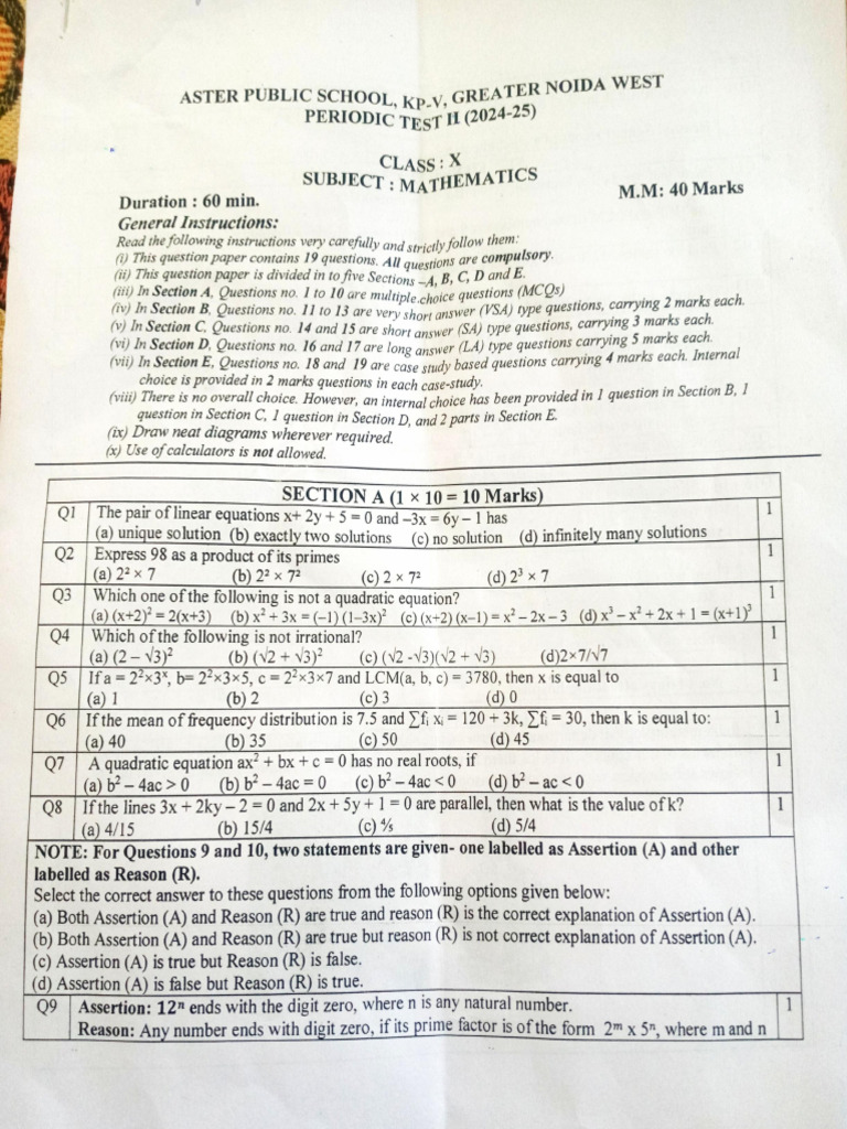 10 - PA2 Maths 24 | Download Free PDF | Mathematics | Mathematical Objects