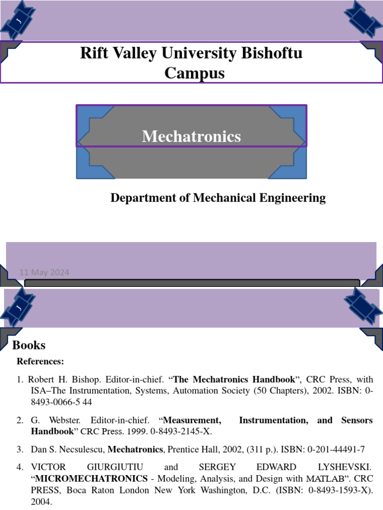 New Mechatronics All Chapter Pdf Mechatronics Actuator