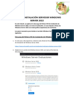 Instalación Windows Server 2022 VM | PDF | Microsoft Windows | Sistema ...